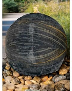 75cm Polished Sphere Steel Water Feature - Water Features