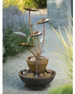 Solar Autumn Copper Cascade Water Feature- Water Features