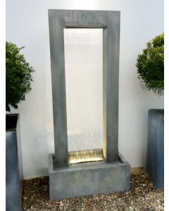 Novara Zinc Metal Water Feature by Aqua Creations - WaterFeatures