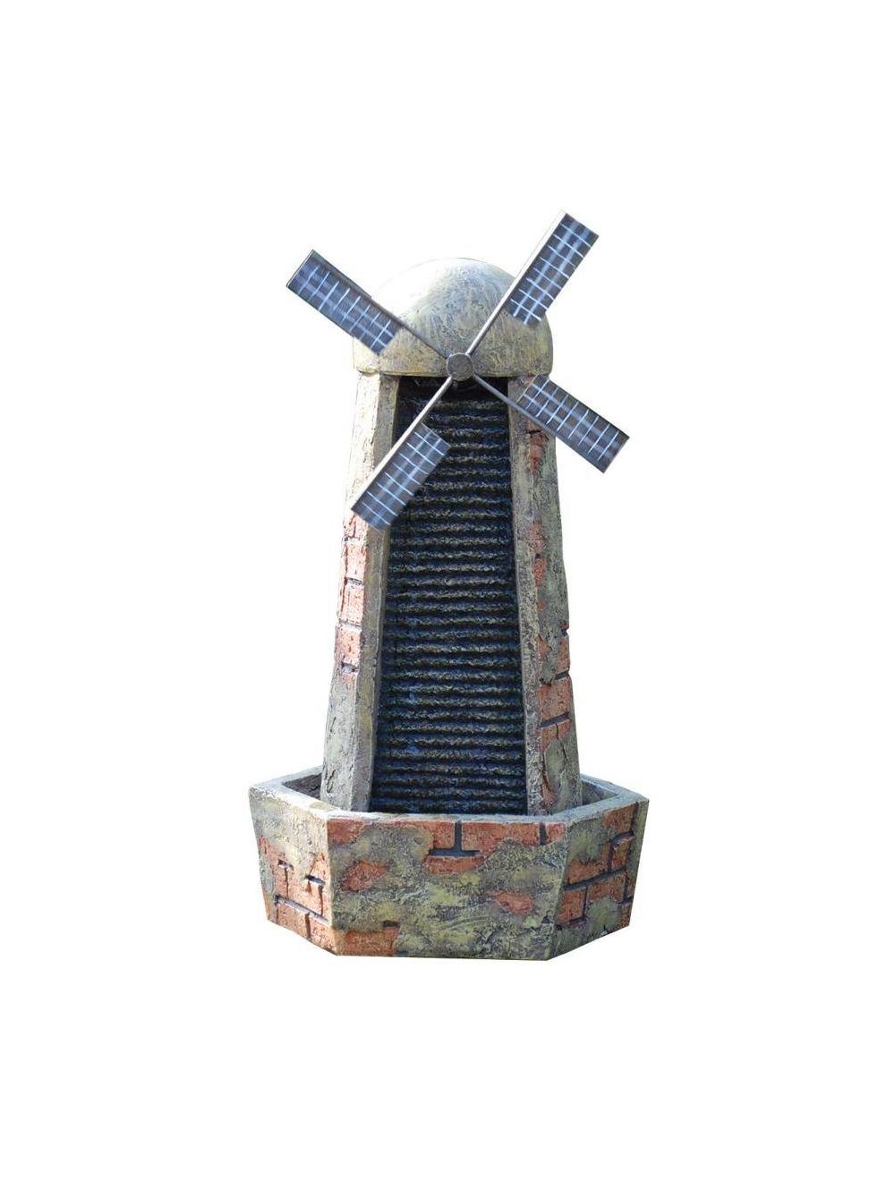 Brick Windmill Water Feature by Aqua Creations - WaterFeatures