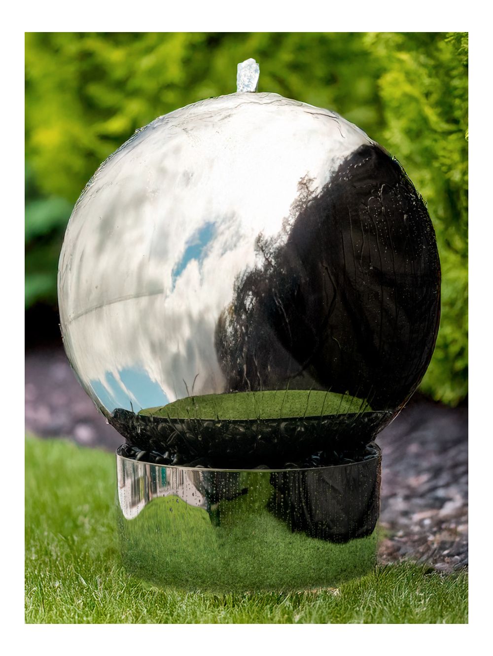 75cm Polished Sphere Water Feature Base - WaterFeatures
