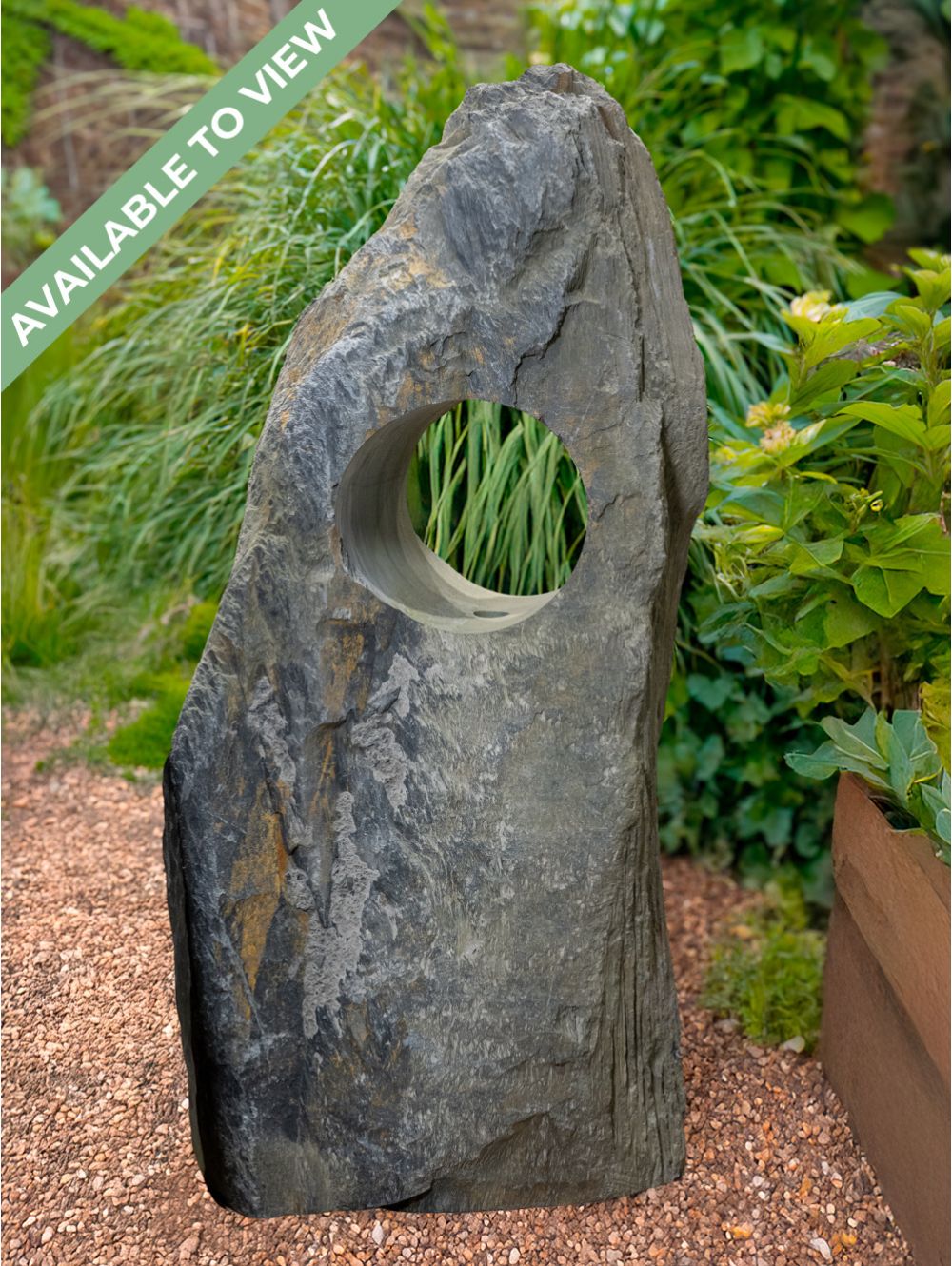 Allia Welsh Slate Hololith Bespoke Water Feature 103cm