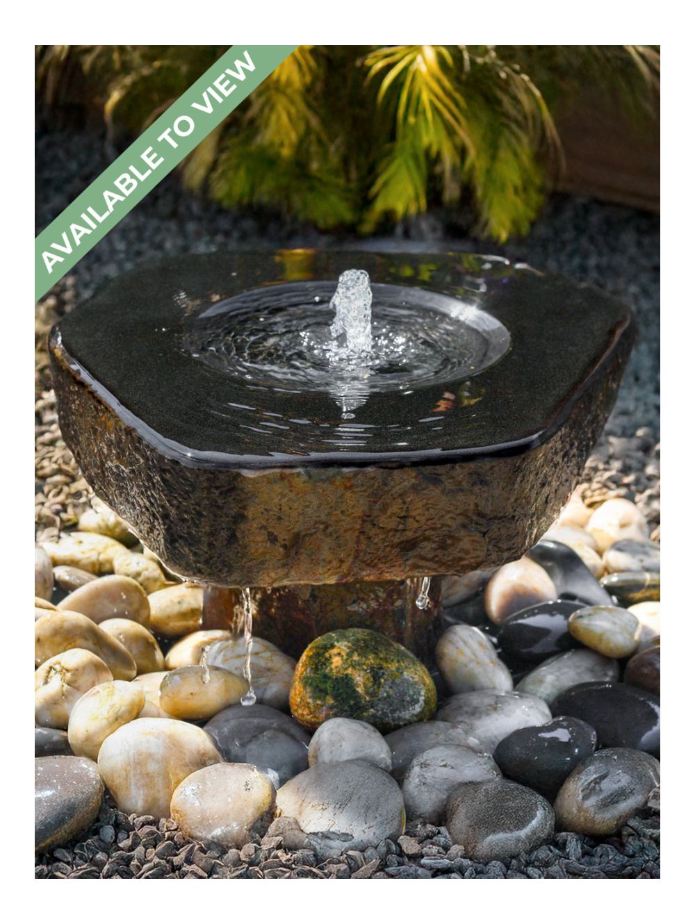 Babbling Basalt with Plinth Water Feature - WaterFeatures