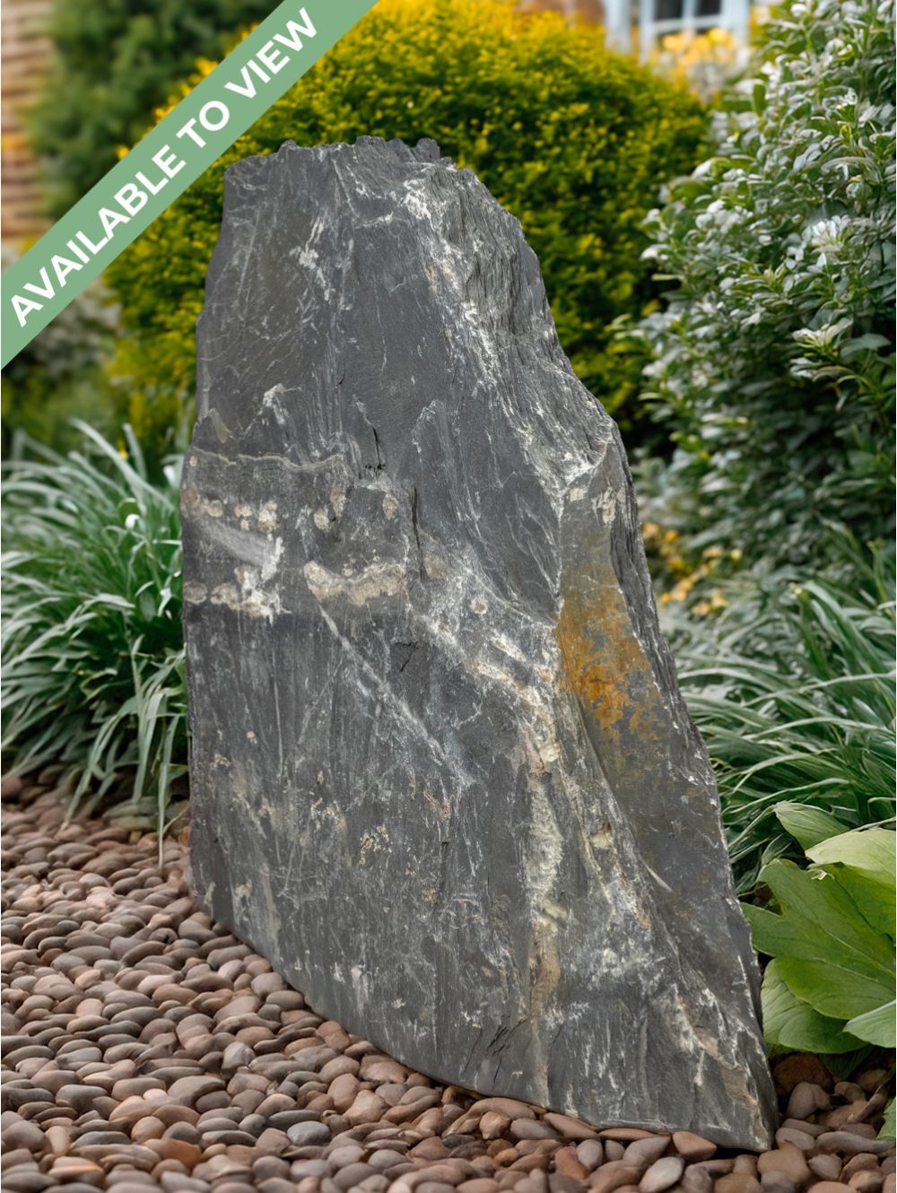 Allia Welsh Slate Monolith Bespoke Water Feature 60cm