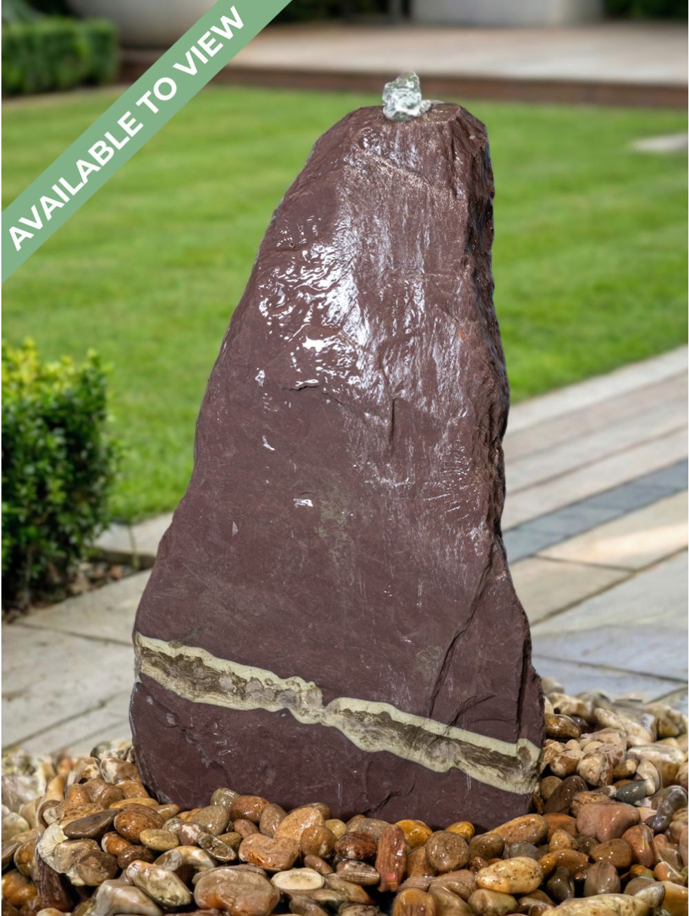 Allia Welsh Slate Monolith Bespoke Water Feature 64cm