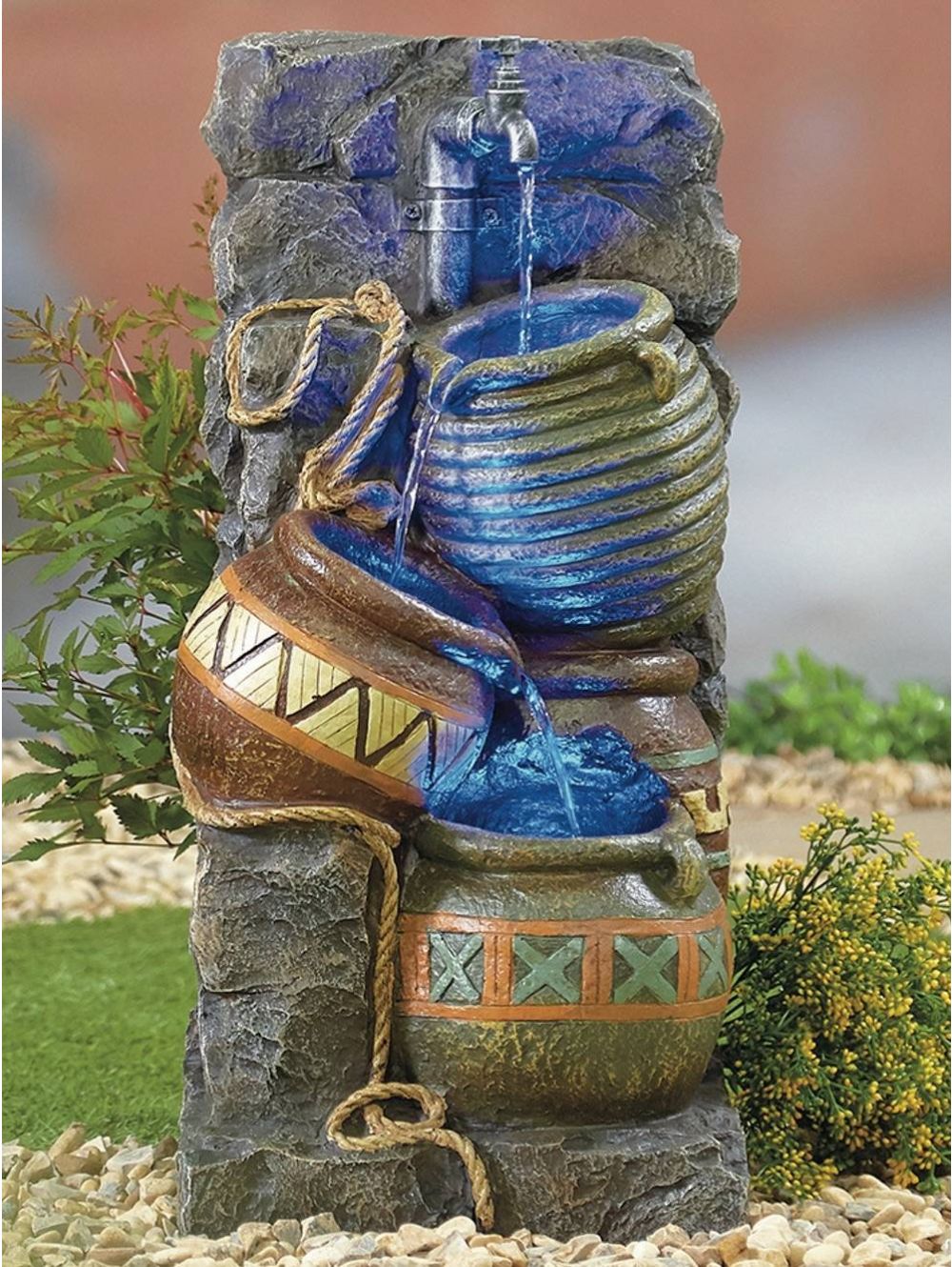 Pouring Pot Wall Water Feature - WaterFeatures
