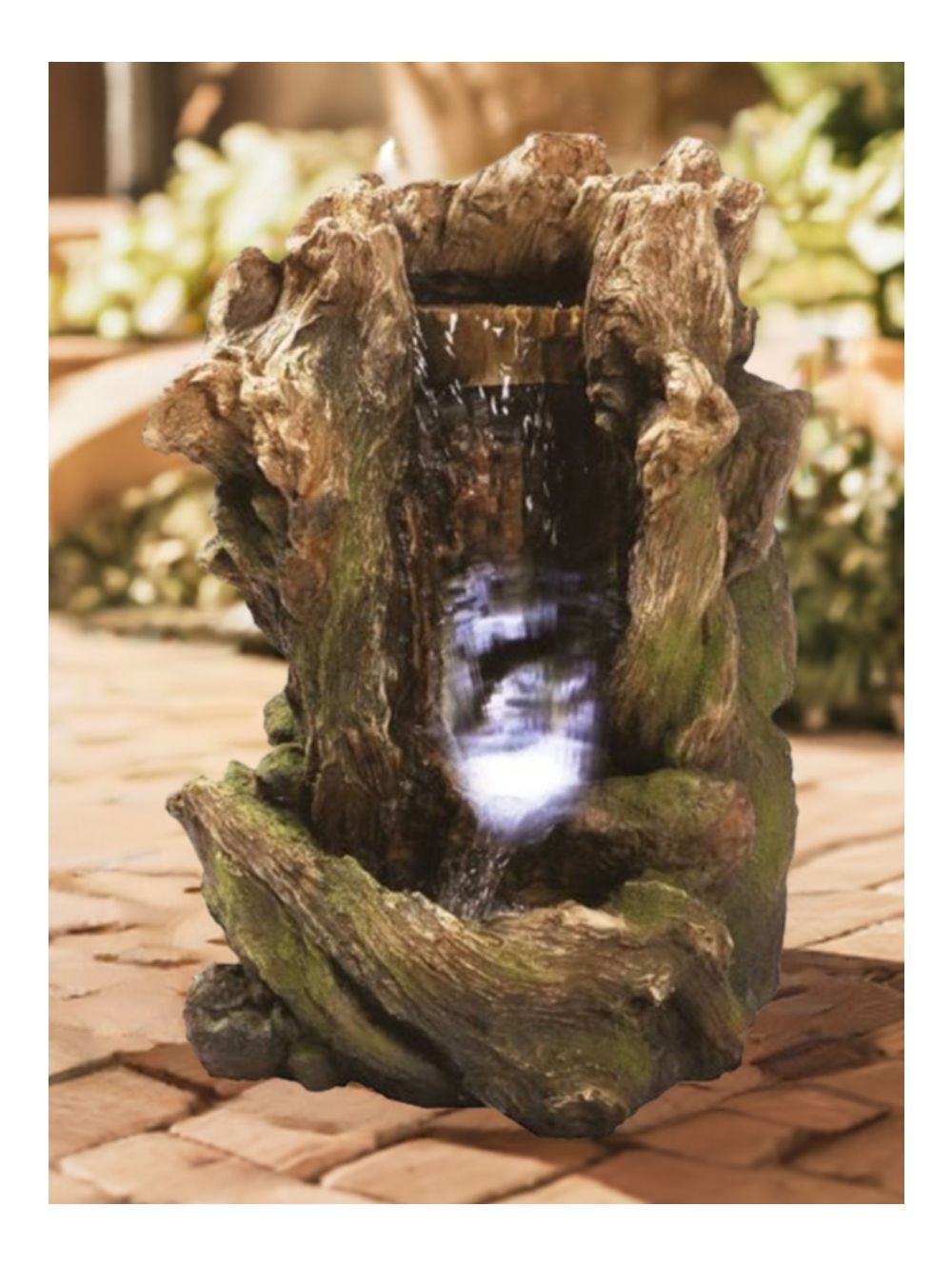 Woodland Waterfall Water Feature With LED Lights - WaterFeatures