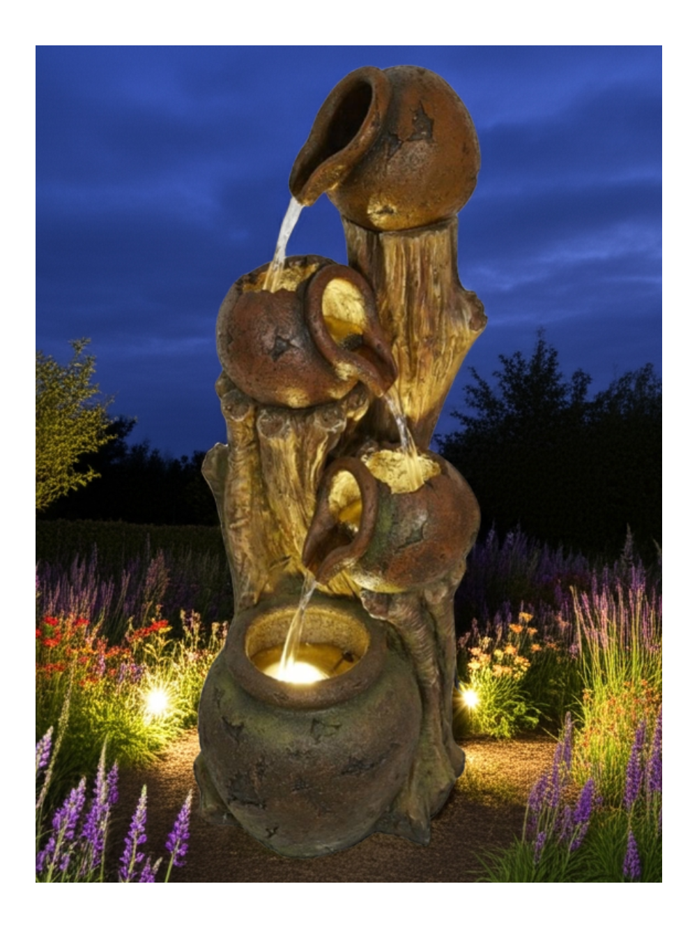 Marlborough Woodland Pots Water Feature - Waterfeatures.com