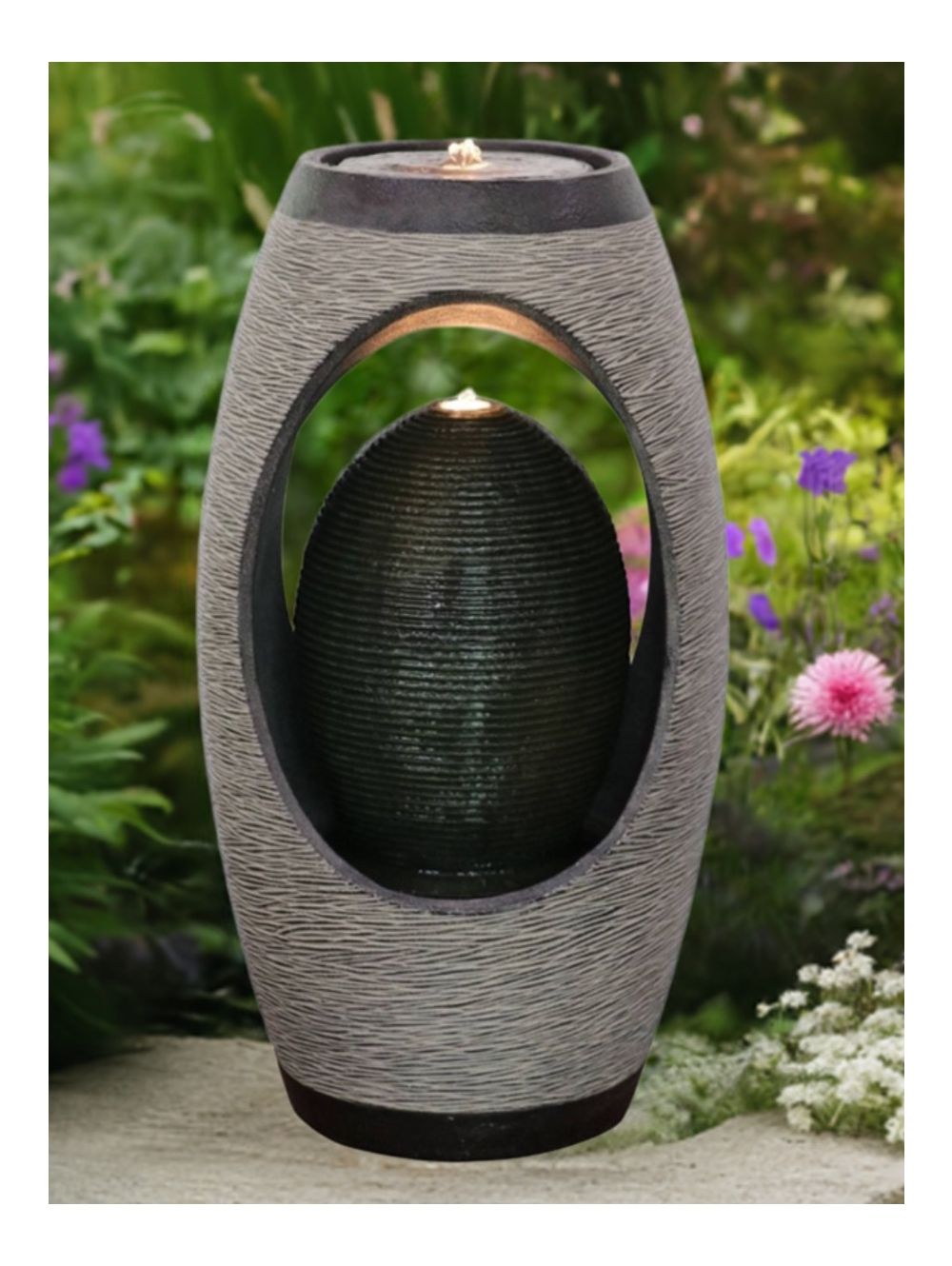 Aqua Creations Arlington Ribbed Oval Water Feature PWF1580