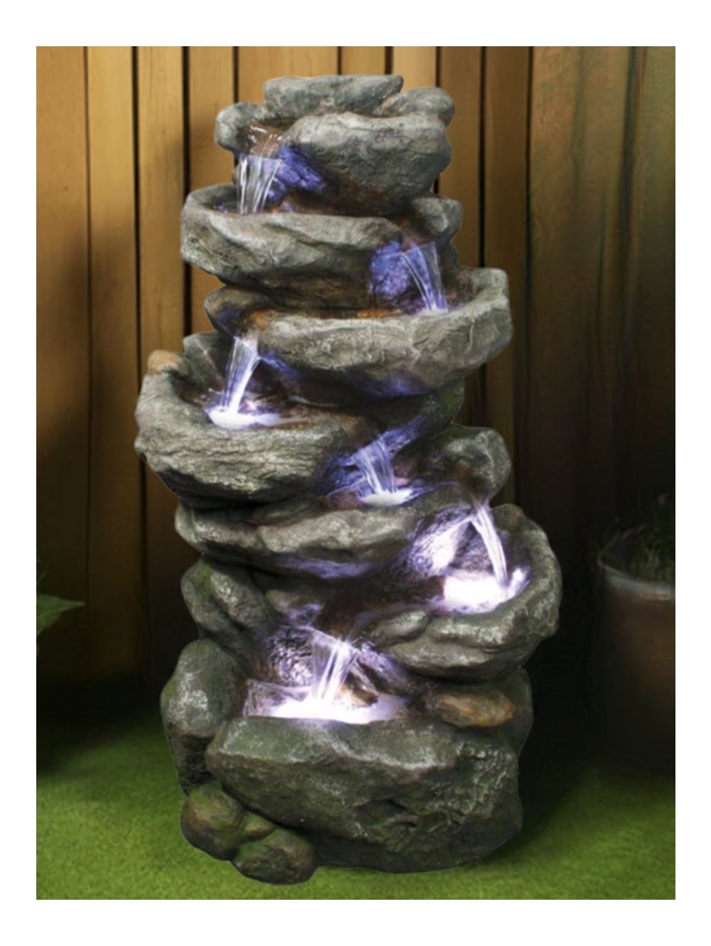 6 Fall Rock Water Feature by Aqua Creations - WaterFeatures