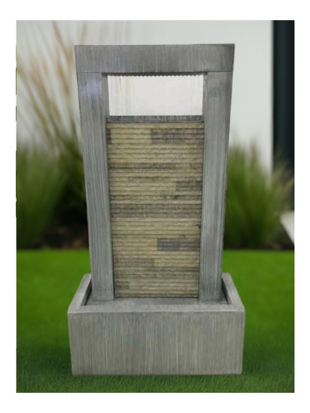 Monza Zinc Metal Water Feature by Aqua Creations - WaterFeatures