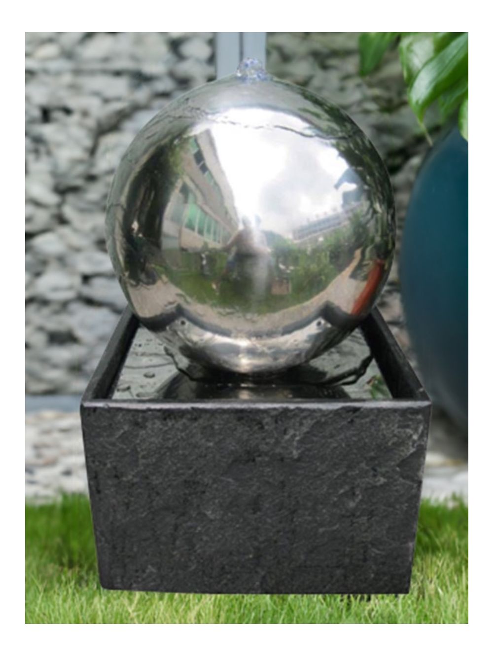 Aqua Creations Adelaide Stainless Steel Sphere Water Feature WSS1222