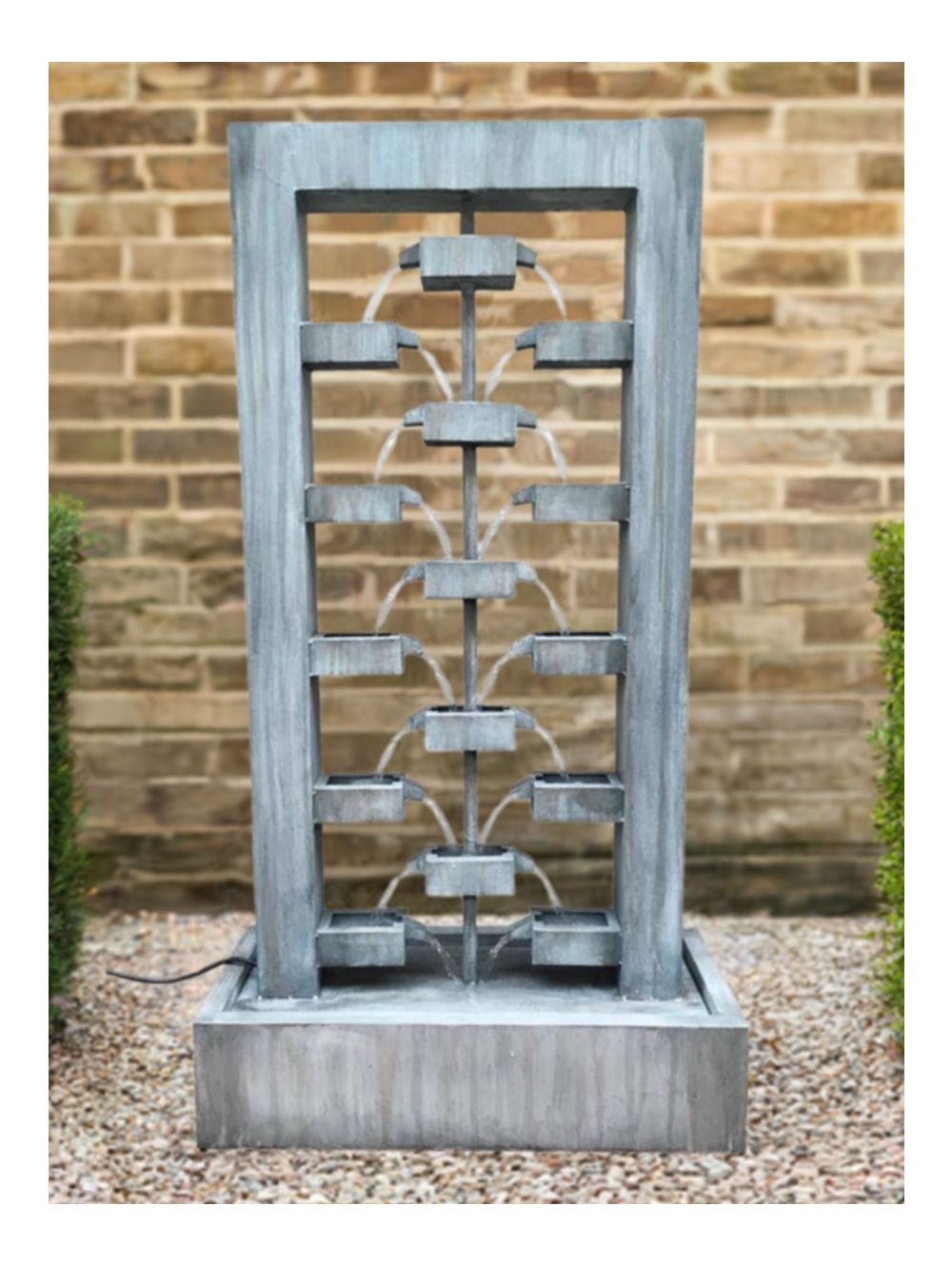 Pavia Zinc Metal Water Feature - WaterFeatures