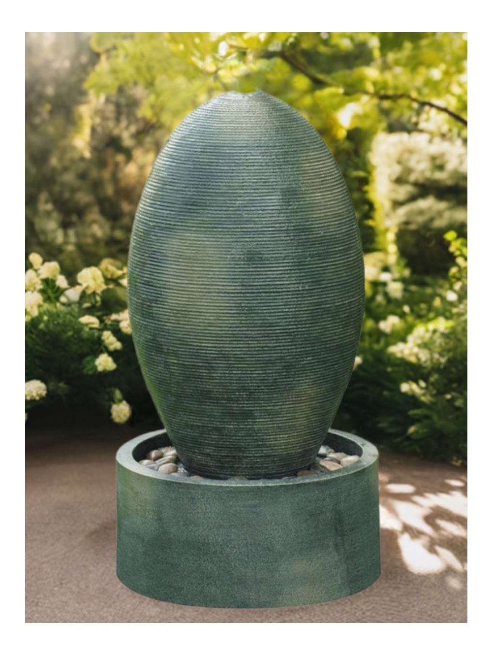 Ripple Green Oval Water Feature By Aqua Creations - WaterFeatures