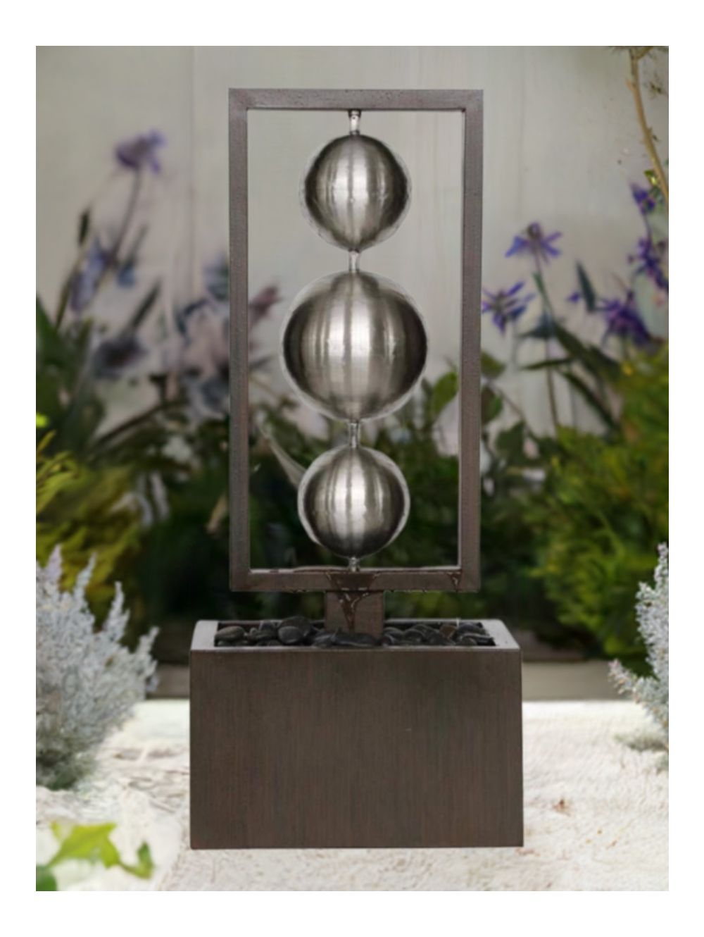 Argenta Zinc Metal Water Feature By Aqua Creations - WaterFeatures