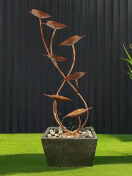 Solar Autumn Copper Cascade Water Feature- Water Features