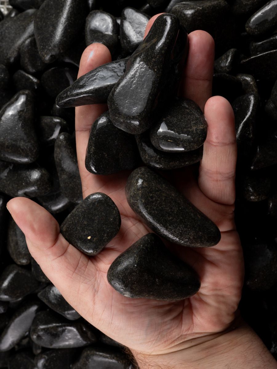 black river pebbles