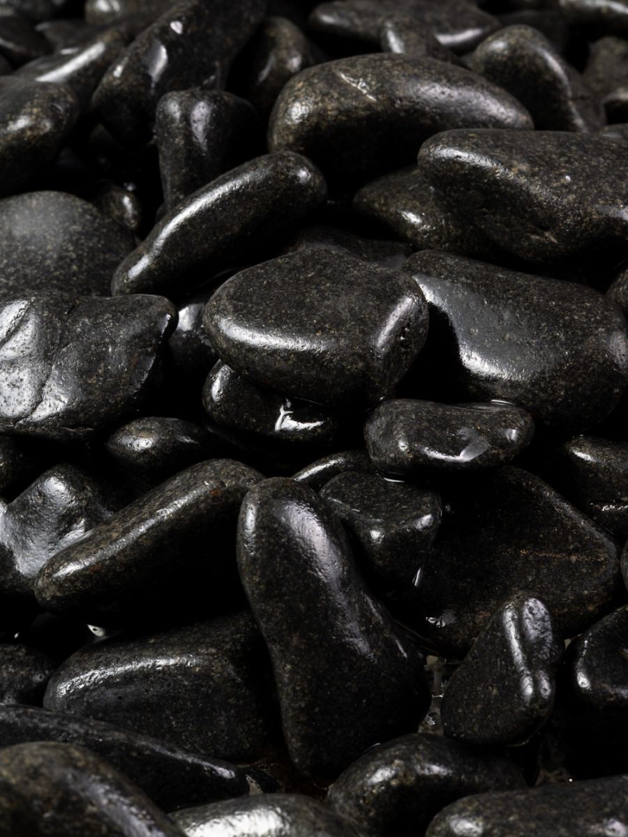 black river pebbles