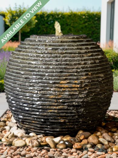 Sphere Water Features, Steel & Stone - WaterFeatures