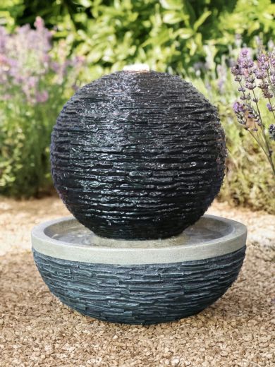 Sphere Water Features, Steel & Stone - WaterFeatures