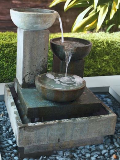 Tiered Water Features & Garden Fountains - WaterFeatures