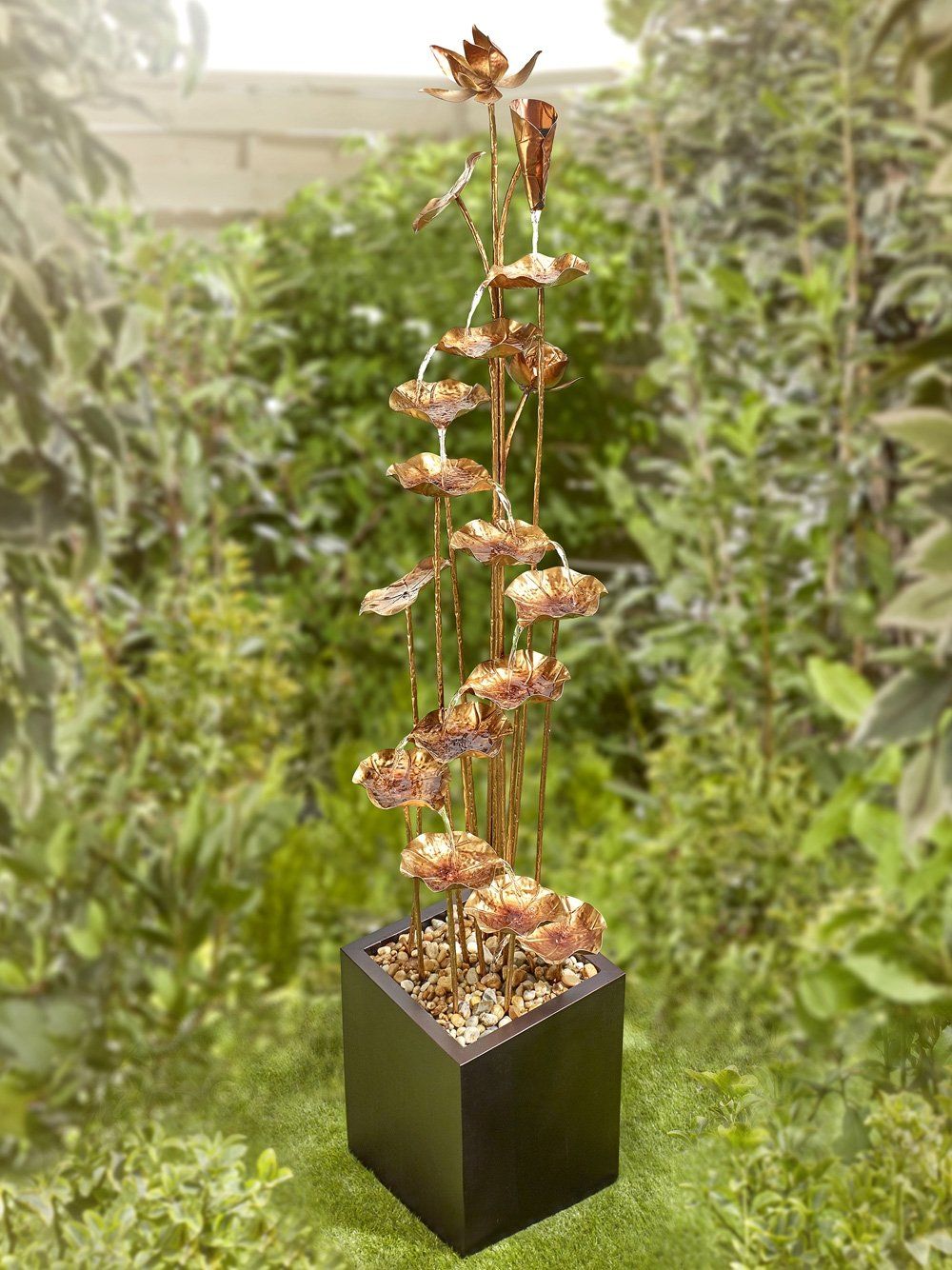 Ortona Zinc Water Feature - WaterFeatures.com