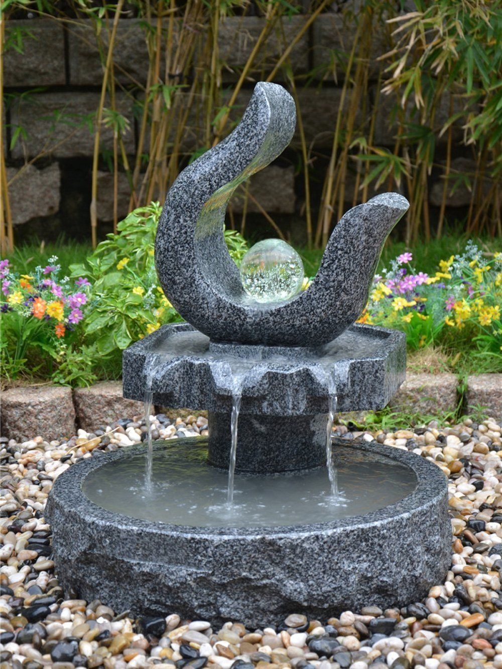 Granite Fiona Water Feature 75cm Height - WaterFeatures