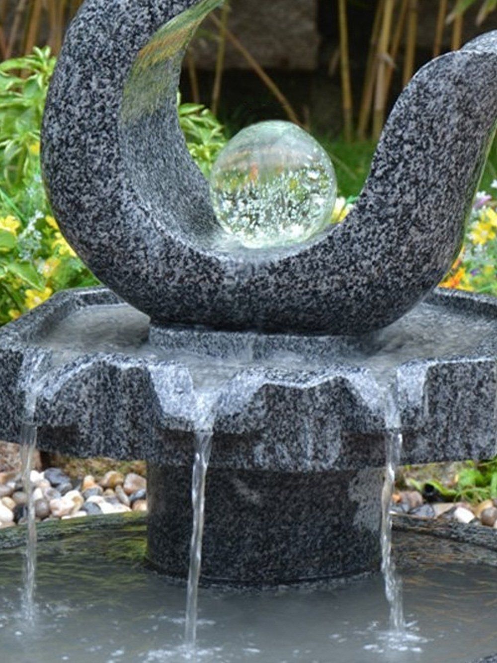 Granite Fiona Water Feature 75cm Height - WaterFeatures