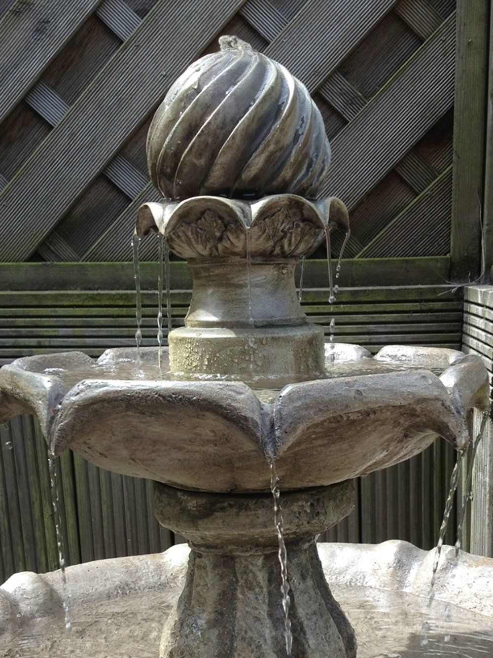 Solar Powered Classical Tier Water Feature - WaterFeatures