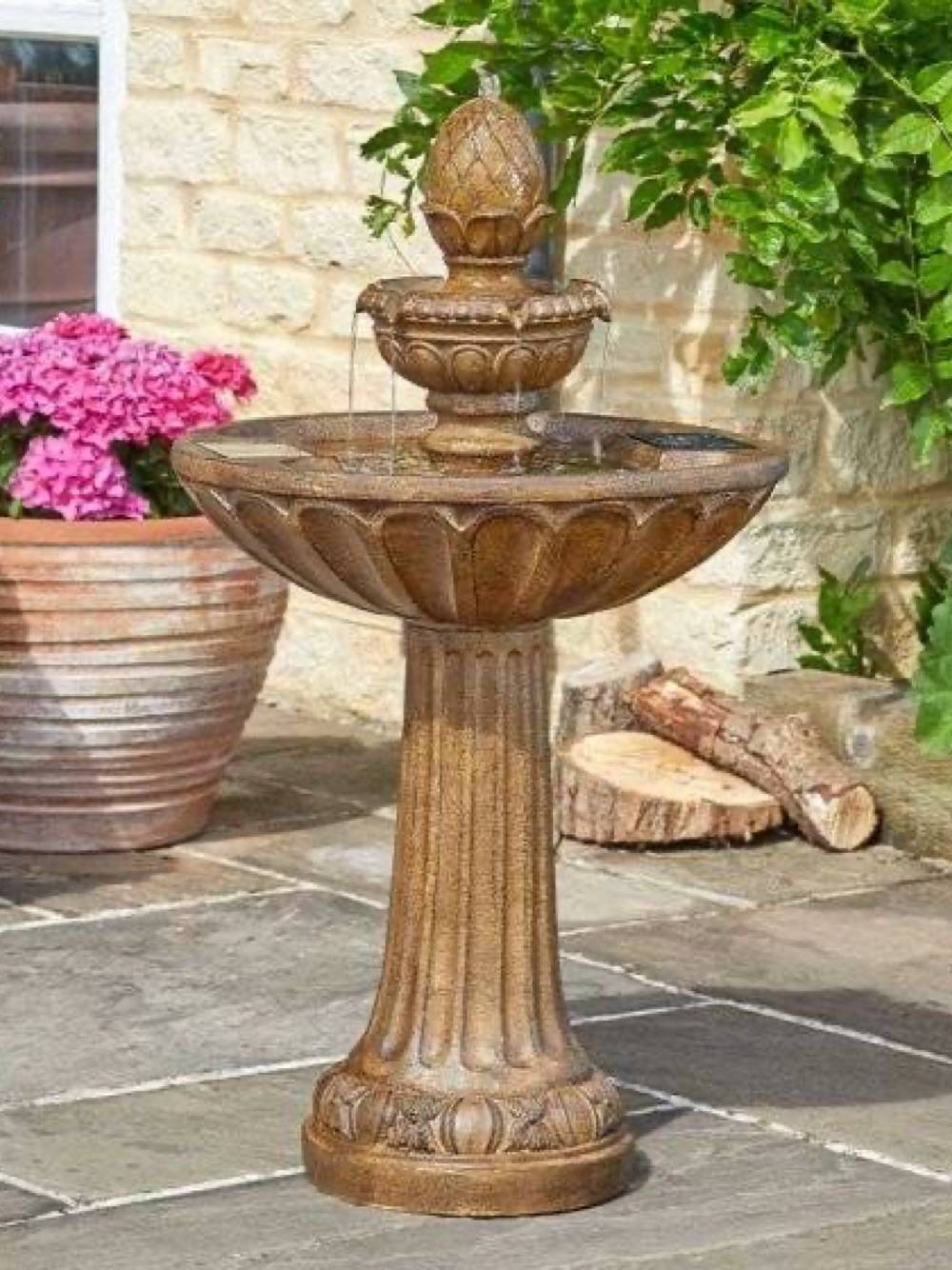 Two Fall Cascade - WaterFeatures.com